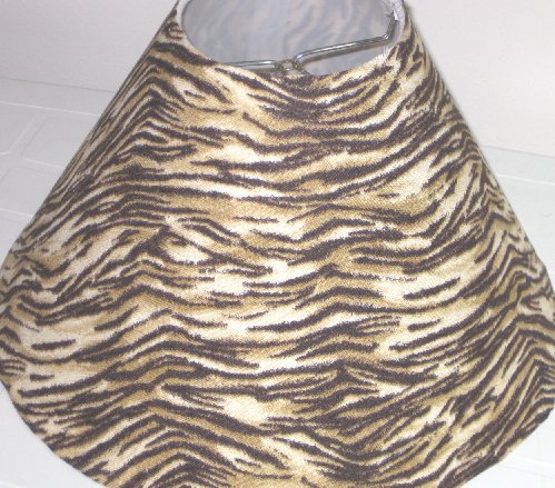 Brown Zebra Print Lamp Shade
