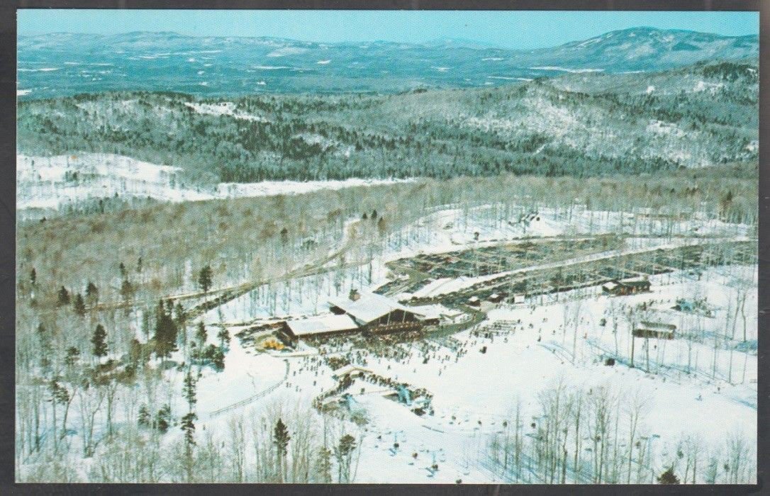 Birds Eye View Stratton Mountain Vermont Ski Resort Base Camp Chrome ...
