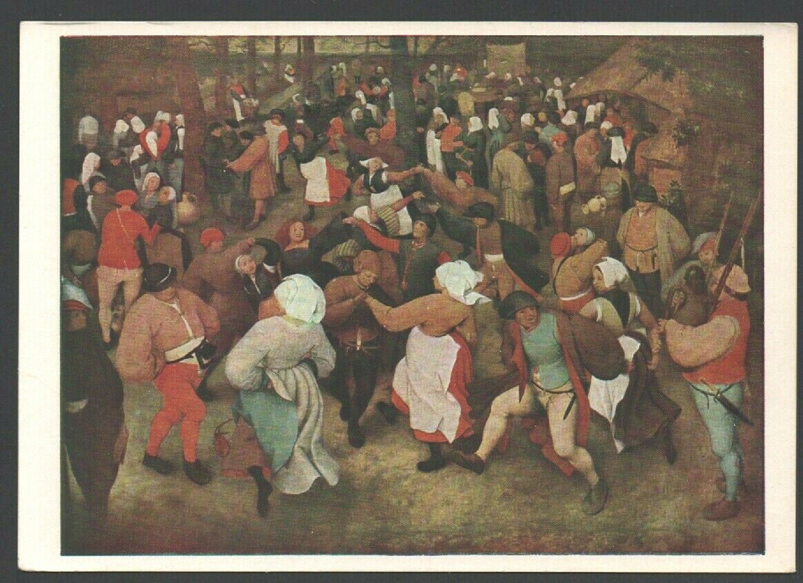 Peter Bruegel The Wedding Dance Detroit Institute of Arts Postcard 1497