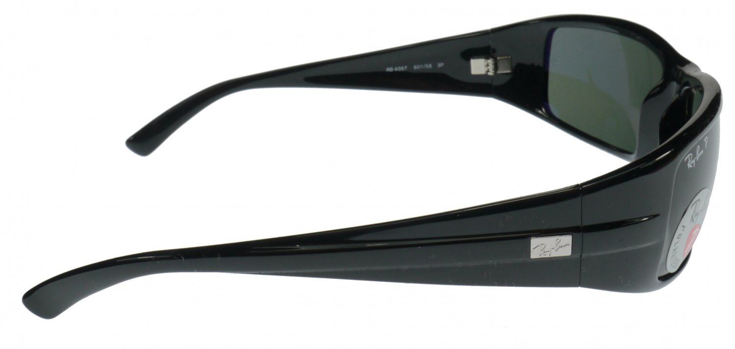 RayBan Sidestreet Model 4057 Black Sunglasses Polarized Safety Glass ...