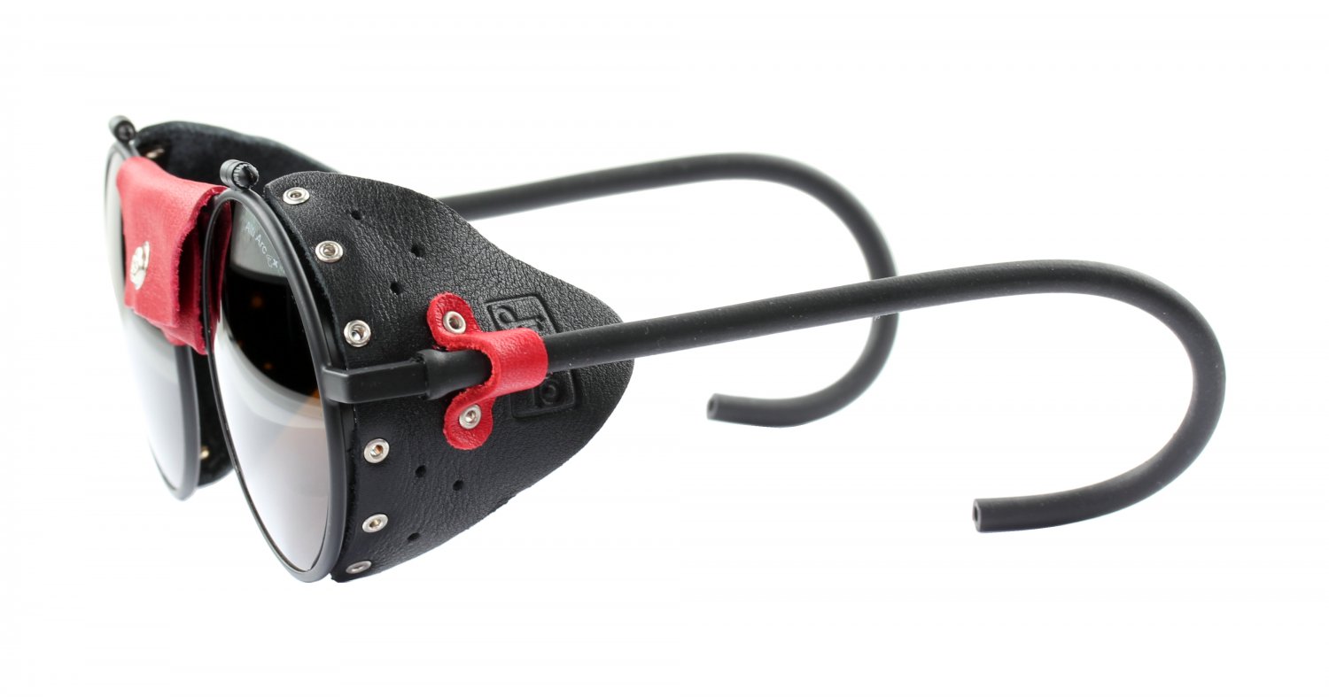 Julbo Vermont Classic Matt Black Sunglasses, Leather Shields, Alti Arc ...