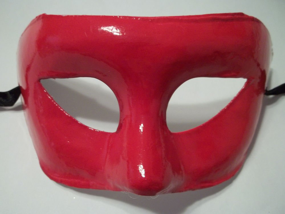 Red Venetian Mask Dance Masquerade Ball Men Woman