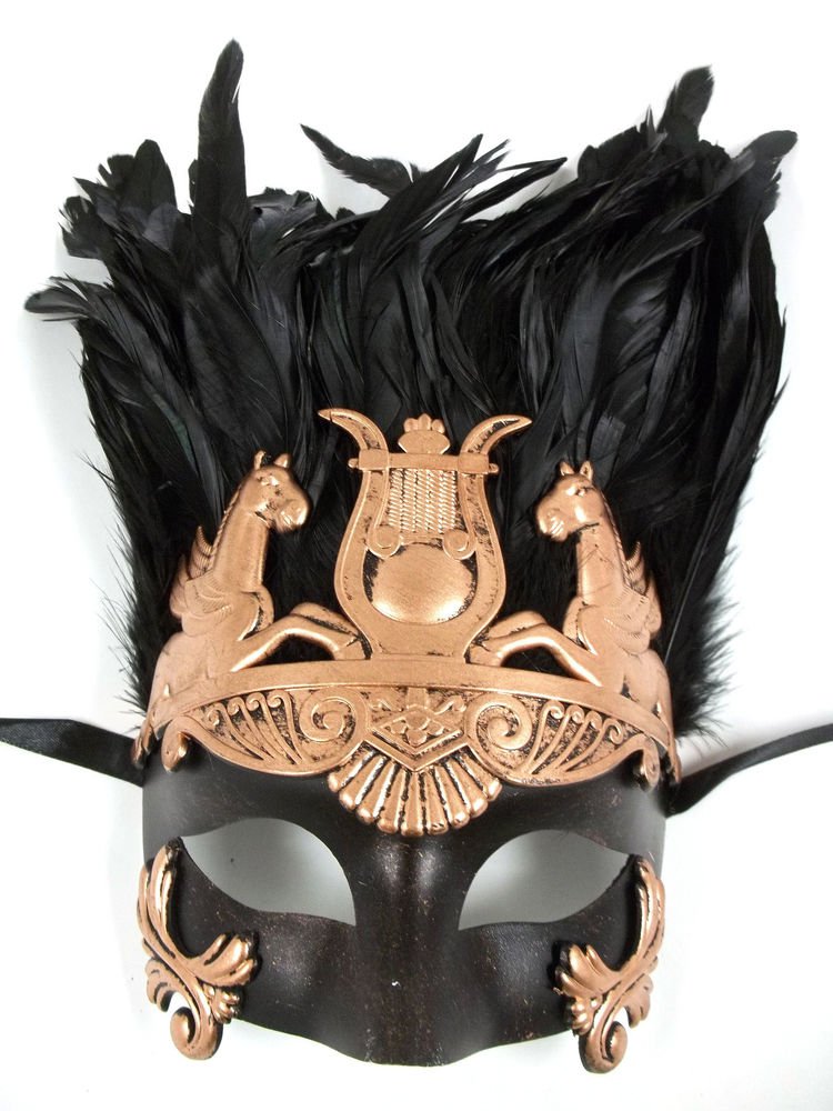 Men Copper Greek Roman Warrior Knight Caesar Masquerade Party Ball ...