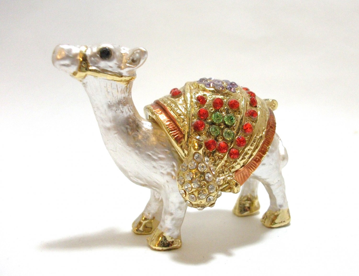 New Small Baby White Camel Jeweled embellished Trinket Jewelry Box ...