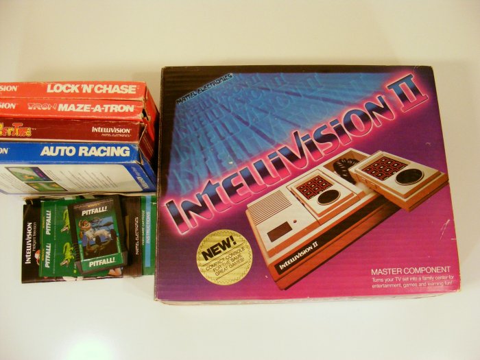 Mattel Intellivision II 2 Video Game System Console w/ Box 10 Games ...
