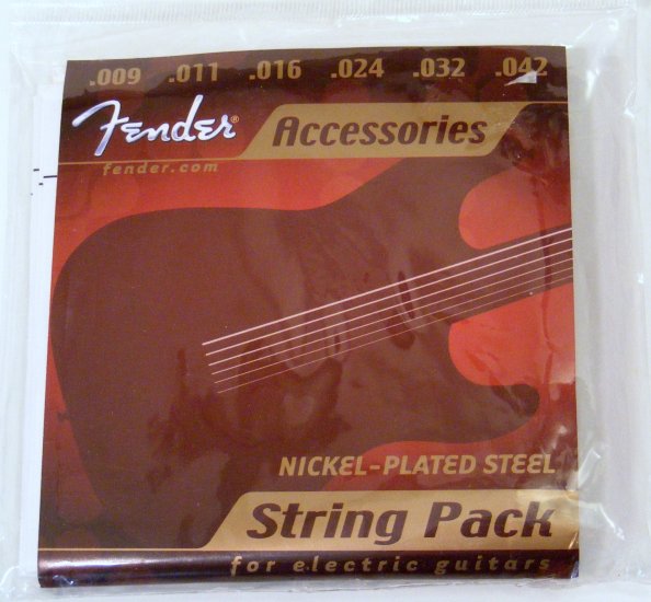 New FENDER NICKEL-PLATED STEEL STRING PACK ELECTRIC GUITAR