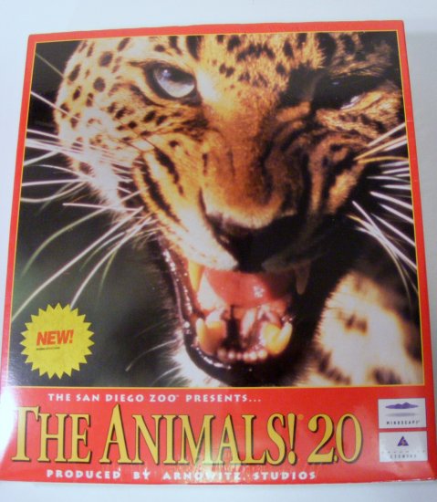 The Animals 2.0 CD-ROM New in BOX Sealed PC San Diego Zoo 1994 BBBF10