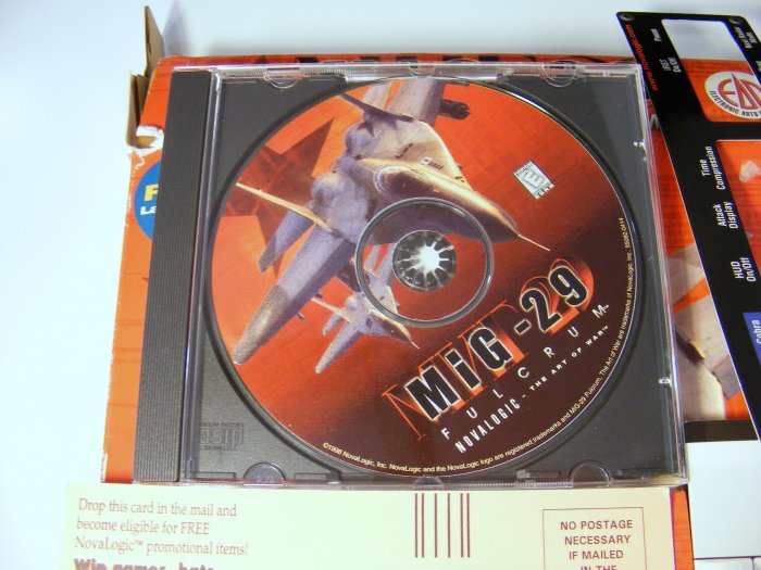 Mig-29 Fulcrum PC GAME with Original Box Win95 Novalogic Complete