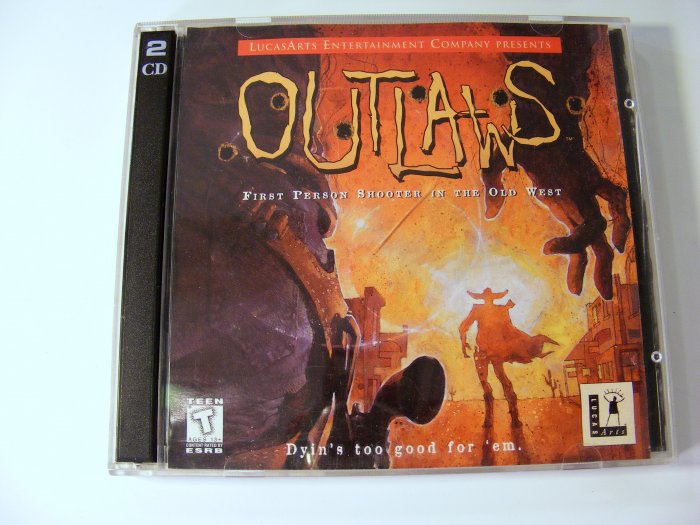 LucasArts Outlaws PC GAME with Original Jewel Case and Discs Out Laws