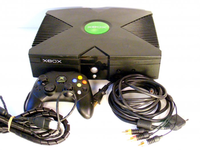 Original XBox Console System Black with Soul Calibur II, 1 Controller ...