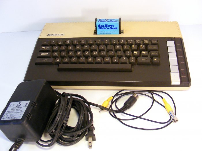 Atari 800XL System Console with Power Supply and Game