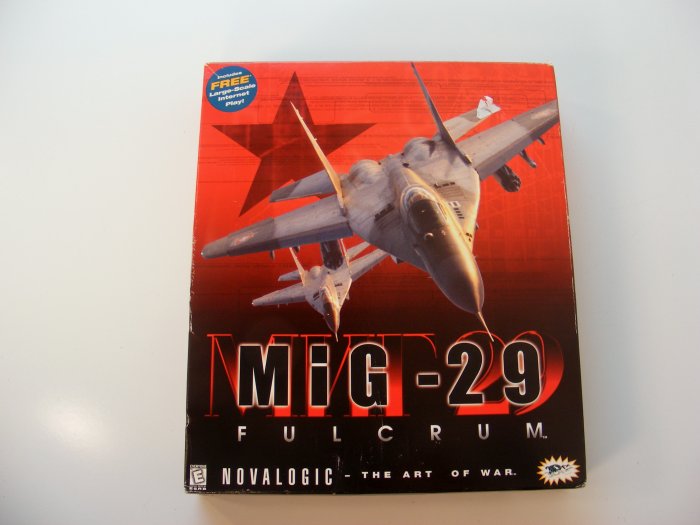 Mig-29 Fulcrum PC GAME with Original Box Win95 Novalogic Complete