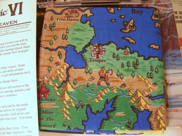 Might and Magic VI The Mandate of Heaven PC GAME w Cloth Map Original ...