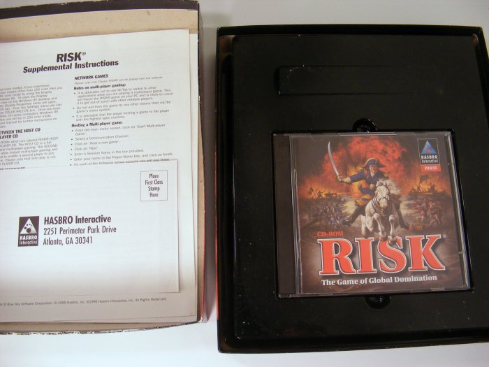 1996 RISK Hasbro Interactive Vintage Computer Game BOXED