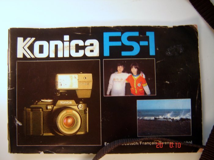 Konica FS-1 SLR 35mm Film Camera with Hexanon AR 40mm F1.8 LensCase and ...