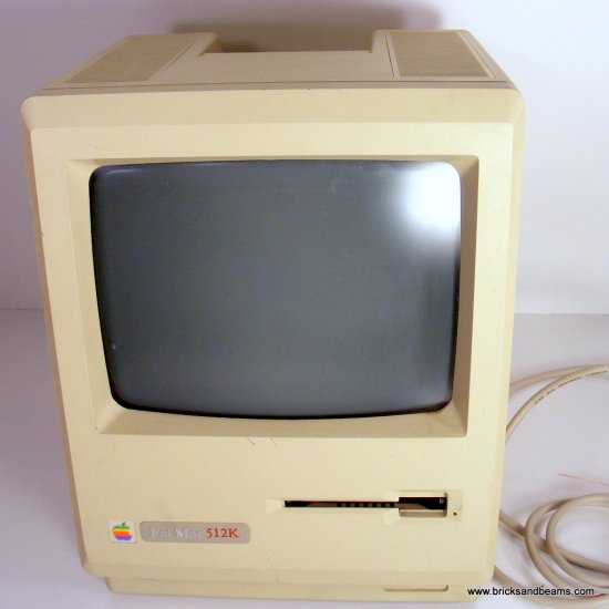 Vintage Apple Fat Mac Computer System M0001 Original Macintosh