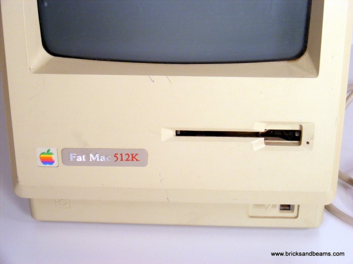 Vintage Apple Fat Mac Computer System M0001 Original Macintosh