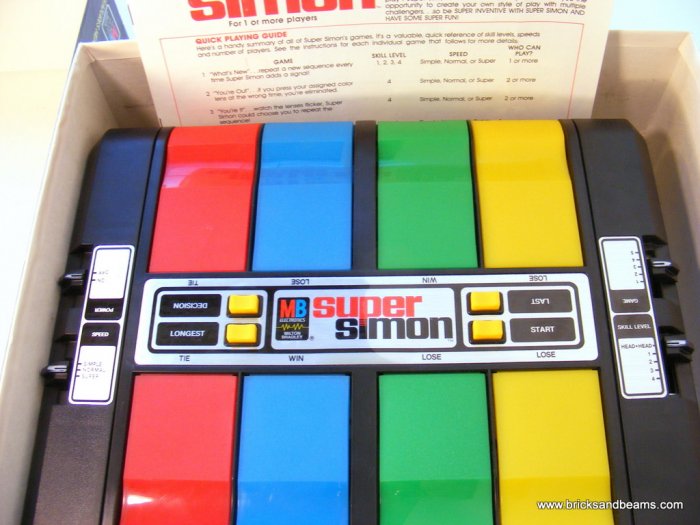 Vintage MB SUPER SIMON Electronic Game 1979 Tested RARE Milton Bradley