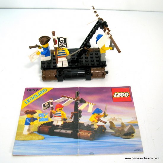 Lego 6257 Pirate Castaway's Raft Set Complete with Instructions 3 Mini ...