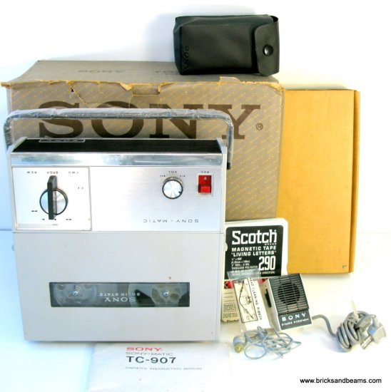 Vintage Sony TC-907 TC 907 Tapecorder Reel to Reel Recorder with ...