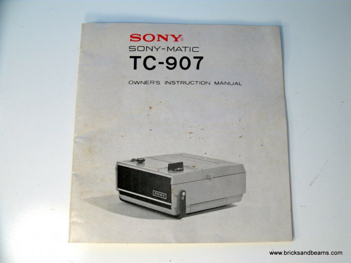 Vintage Sony TC-907 TC 907 Tapecorder Reel to Reel Recorder with ...