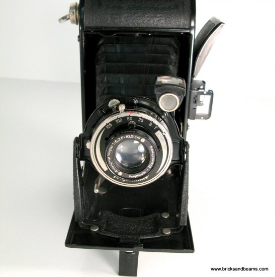 Vintage 1937 Voigtlander Bessa Folding Camera F 6.3 105mm with Box and ...