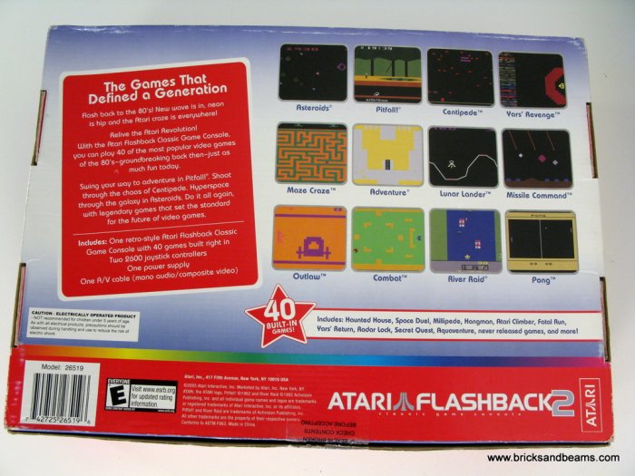 Vintage Atari Flashback 2 System 40 Games 2600 Like New in Box
