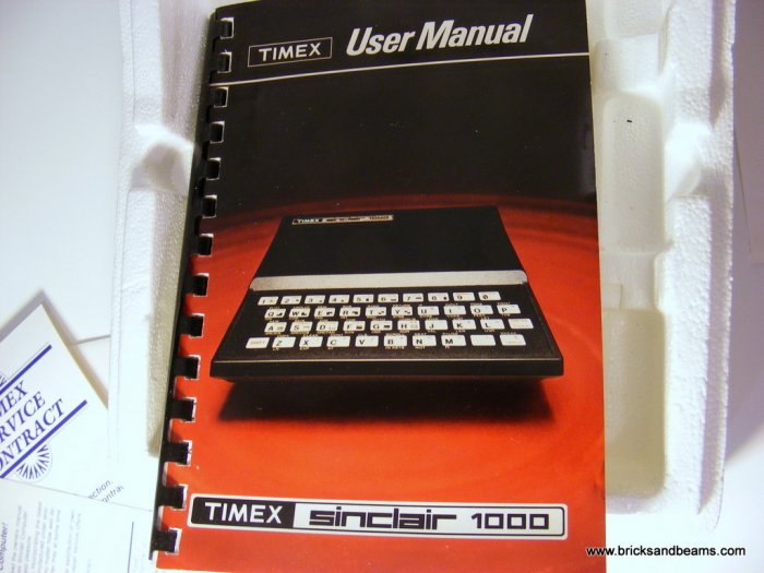 Timex Sinclair 1000 Computer System Console with Manual Foam Power ...