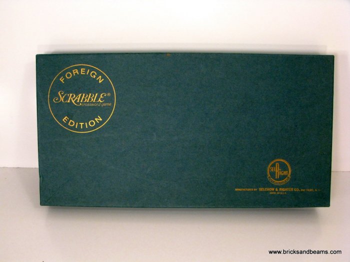 Scrabble Foreign Edition Hebrew Edition 1975 Great Shape Selchow and ...