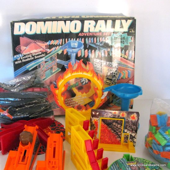 RARE Domino Rally Adventure Set Incomplete 1993 with Action Sound