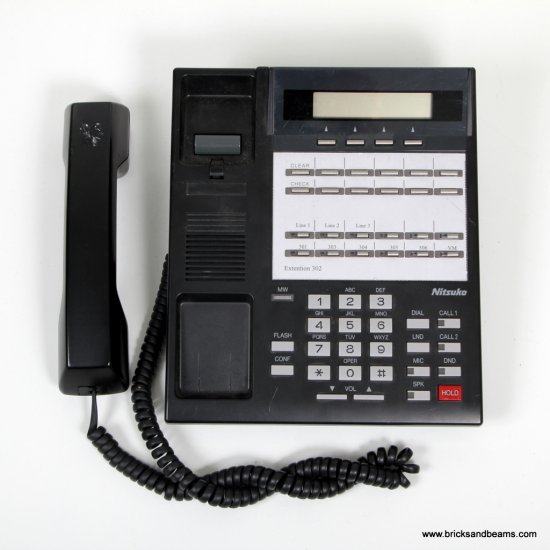 Nitsuko 92753 22 Button LCD Speakerphone Speaker Phone Black 60 Day ...