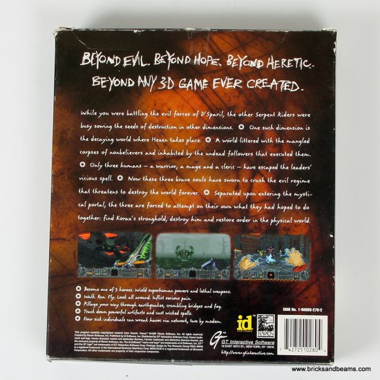 GT Interactive Hexen PC Game with Box and Poster