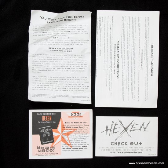 GT Interactive Hexen PC Game with Box and Poster