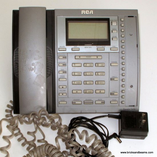 RCA Business Phone 25202RE3-B 2-Line SOHO Corded Speaker Phone w Power ...