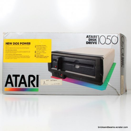 Vintage Genuine Atari Disk Drive 1050 w Box Disc Drive