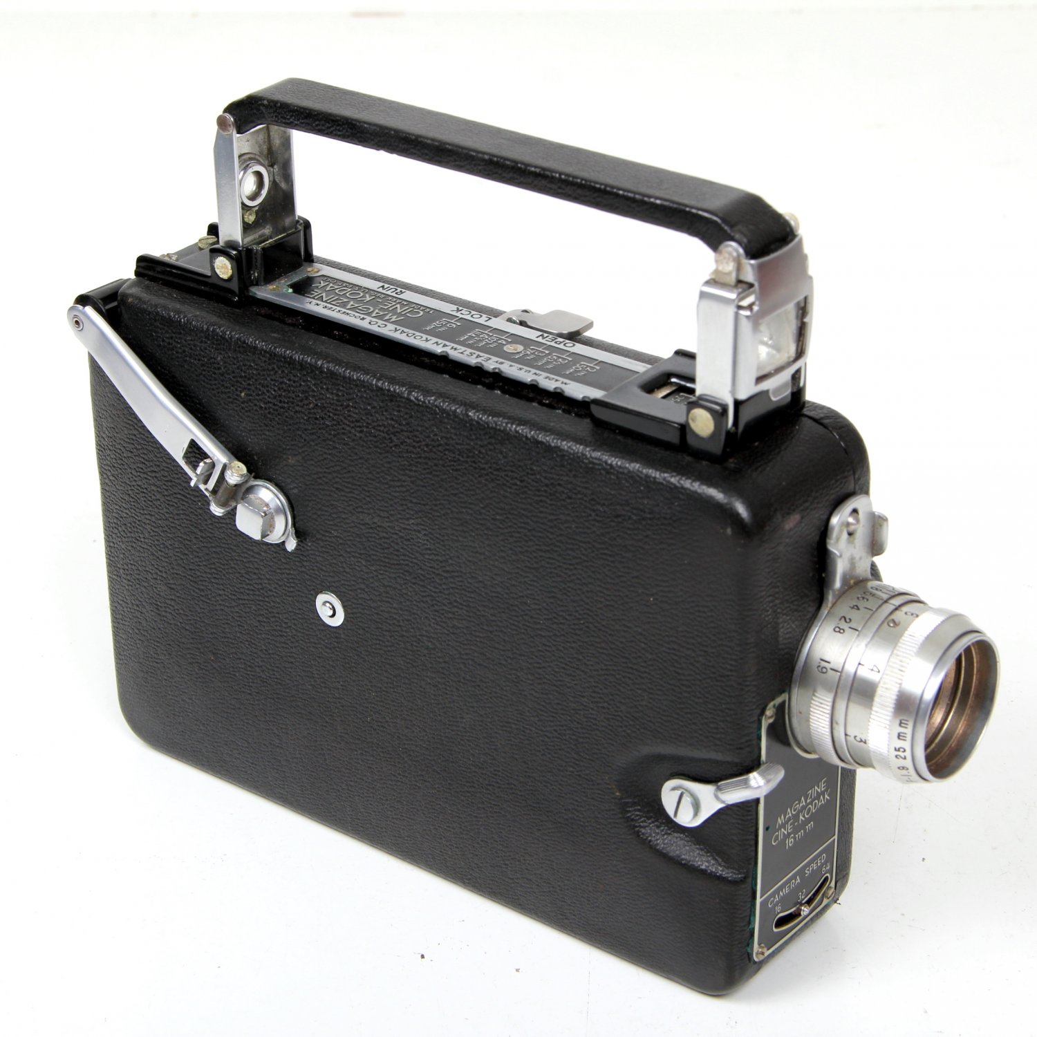 Vintage Antique Magazine Ciné - Kodak Wind Up Movie Camera with Case ...
