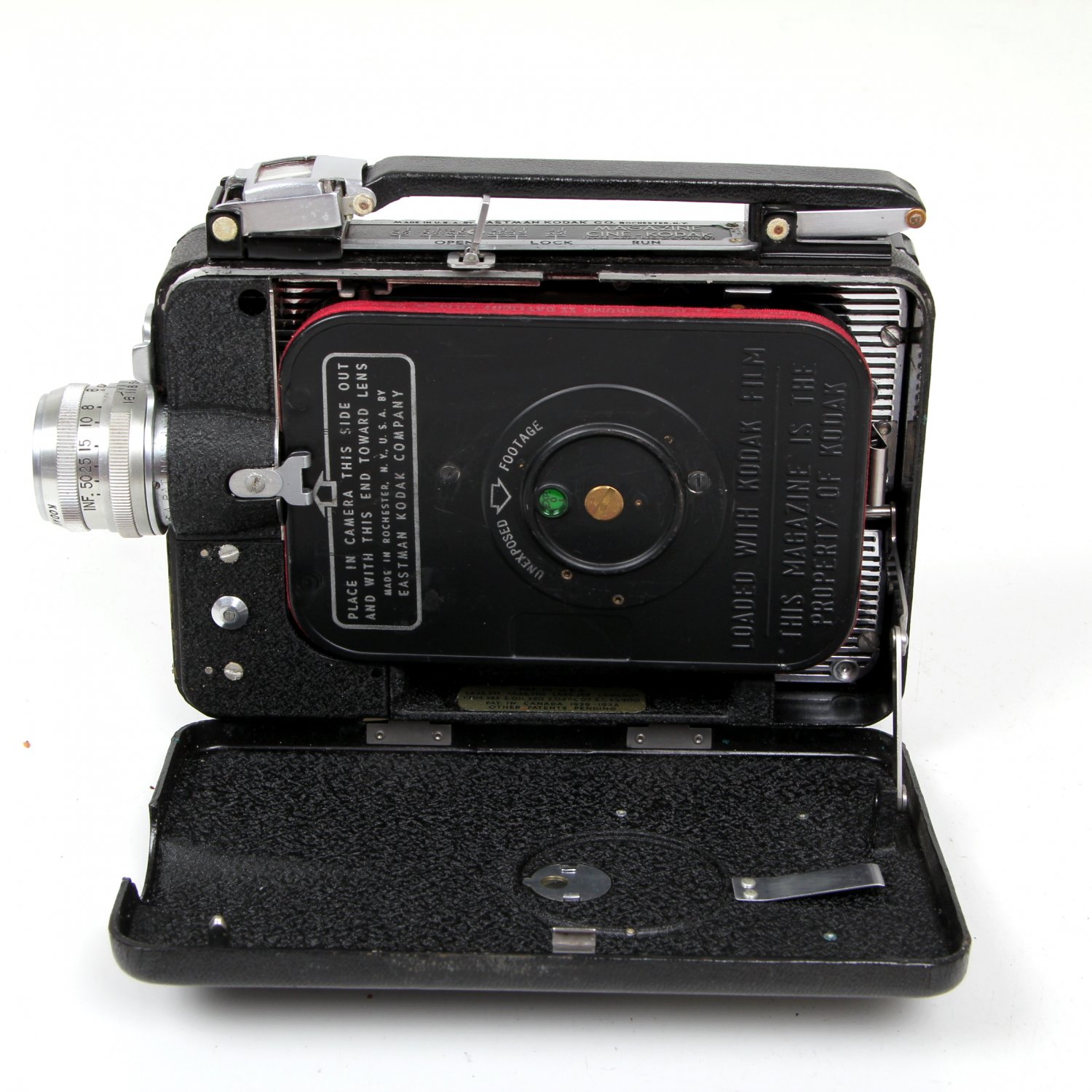 Vintage Antique Magazine Ciné - Kodak Wind Up Movie Camera with Case ...