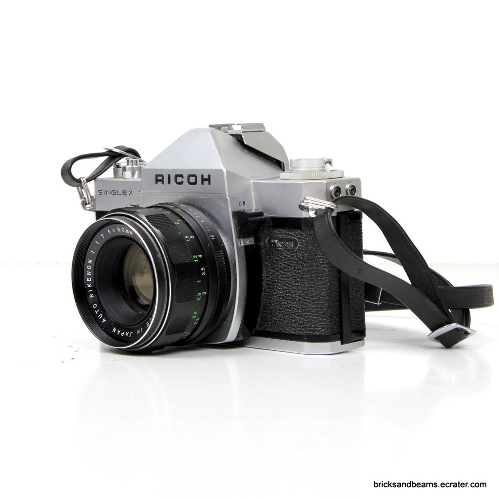 RICOH Singlex TLS SLR Film Camera 35MM FILM CAMERA with 1:1.7 50mm Lens