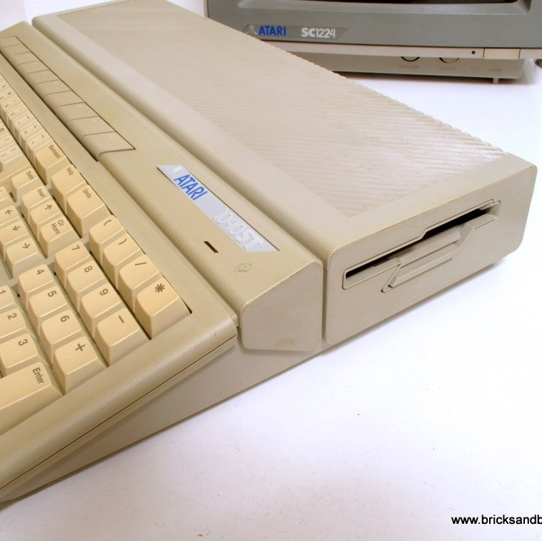 Atari 1040ST 1040STFM Computer System SC1224 Mouse Hybrid Arts SMPTE ...
