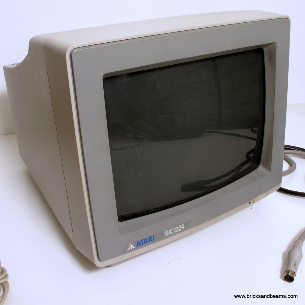 Atari 1040ST 1040STFM Computer System SC1224 Mouse Hybrid Arts SMPTE ...