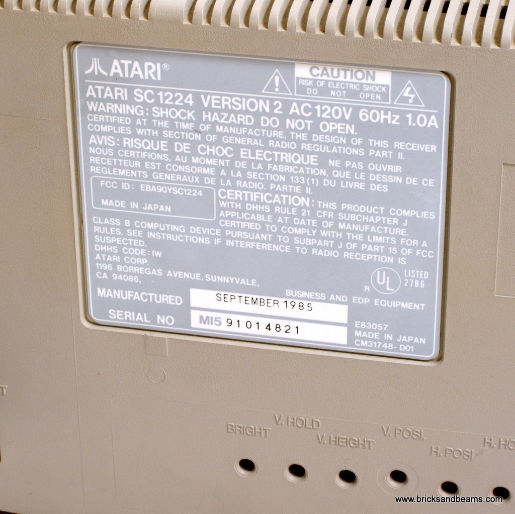 Atari 1040ST 1040STFM Computer System SC1224 Mouse Hybrid Arts SMPTE ...