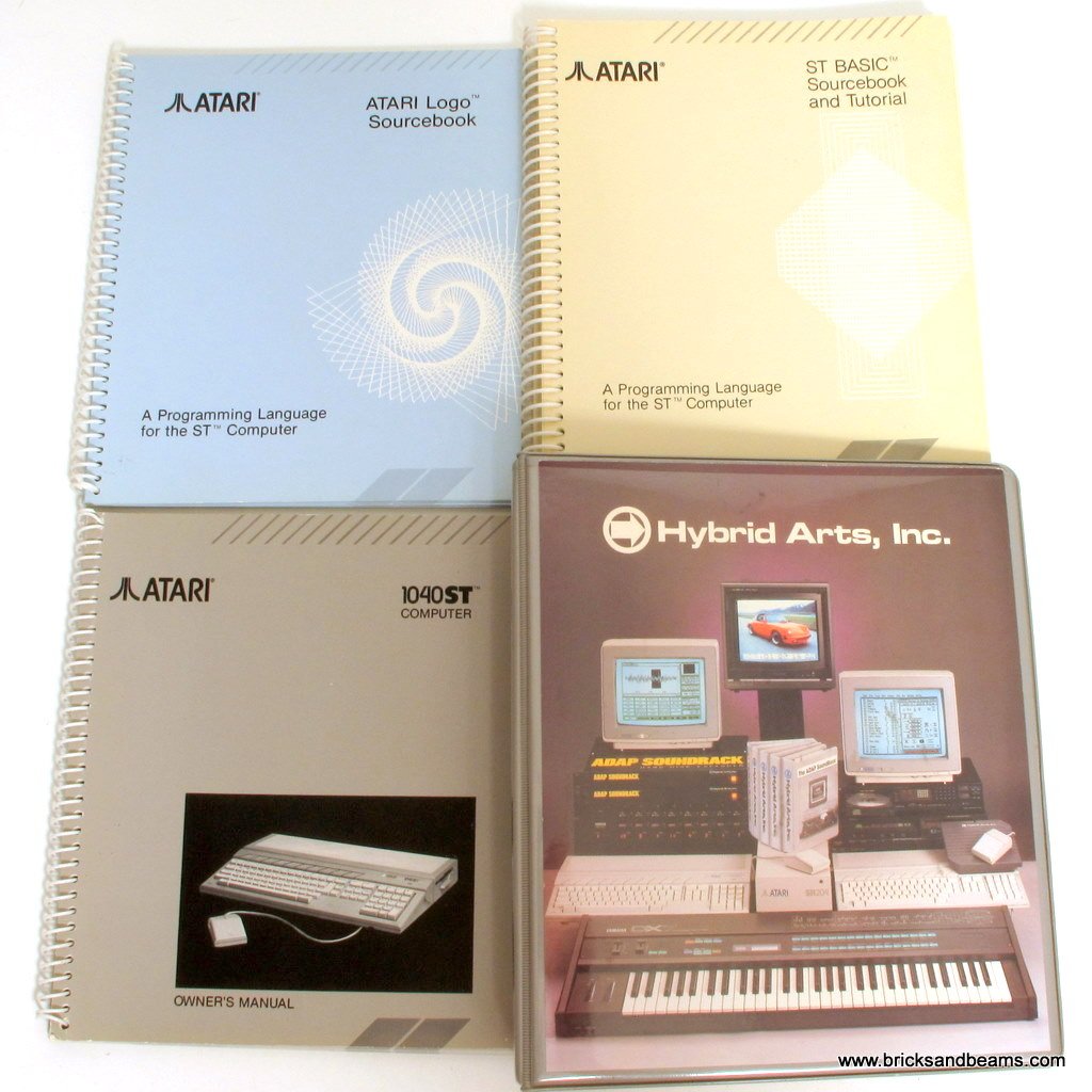 Atari 1040ST 1040STFM Computer System SC1224 Mouse Hybrid Arts SMPTE ...
