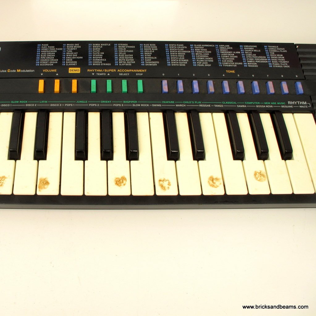 Casio SA-20 Black Casio Keyboard Synthesizer Tonebank w Box Great ...