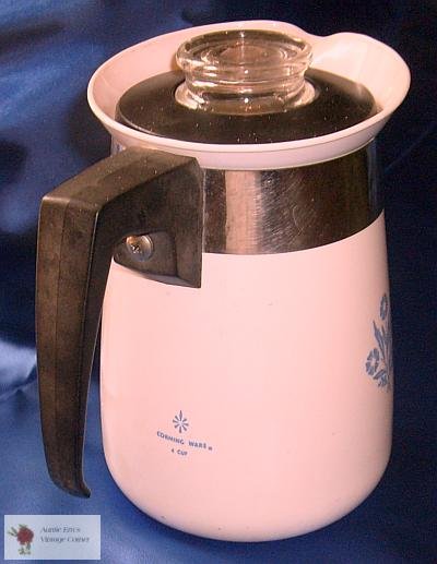 Cornflower Blue 4C Corelle Ware coffee/tea Pot