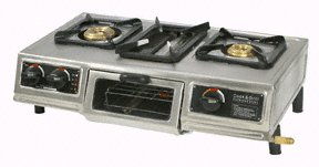 Three-way Stainless Steel LP Stove with Grill
