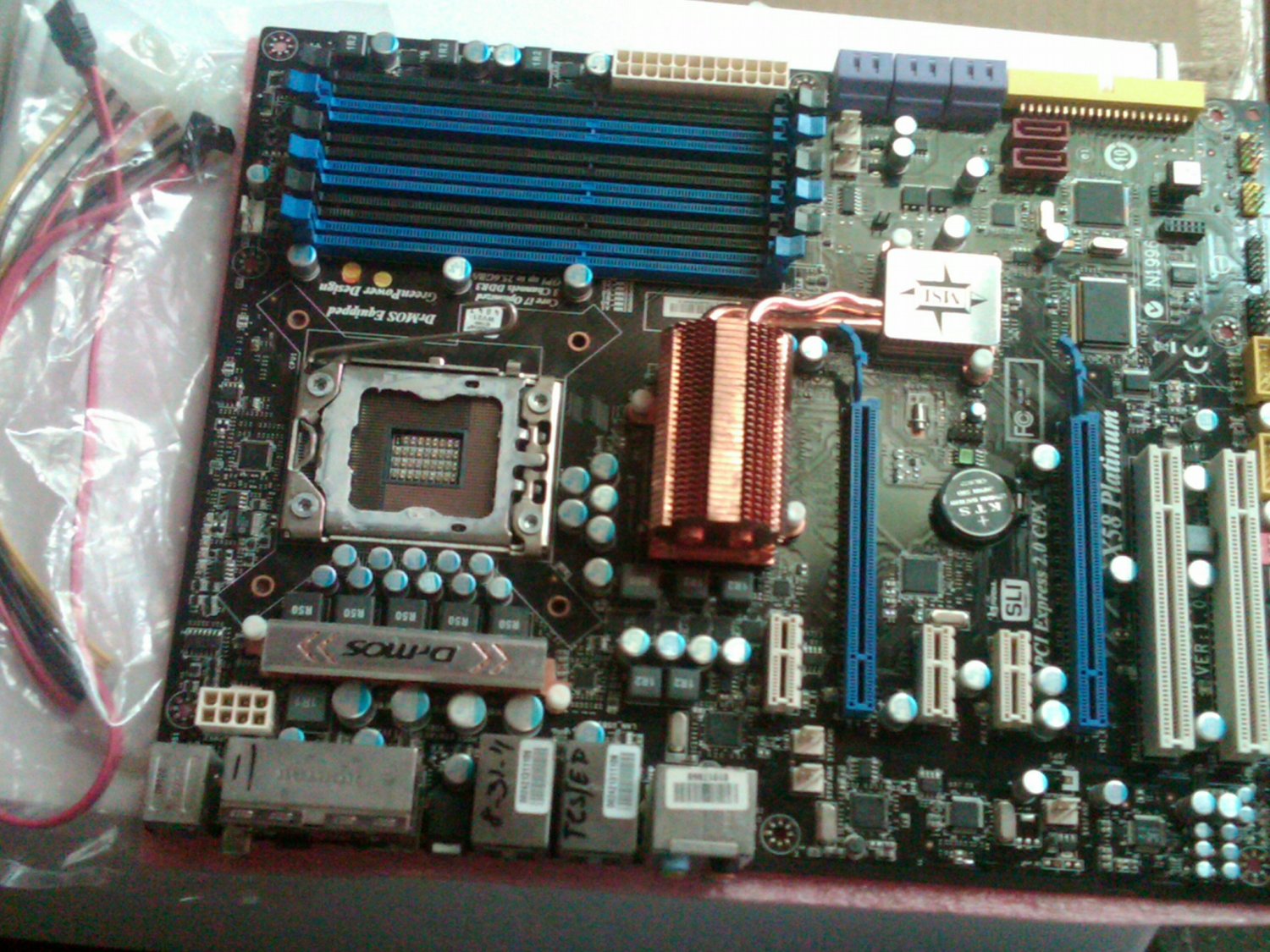 MSI X58 Platinum Motherboard LGA 1366, Core i7 CPU