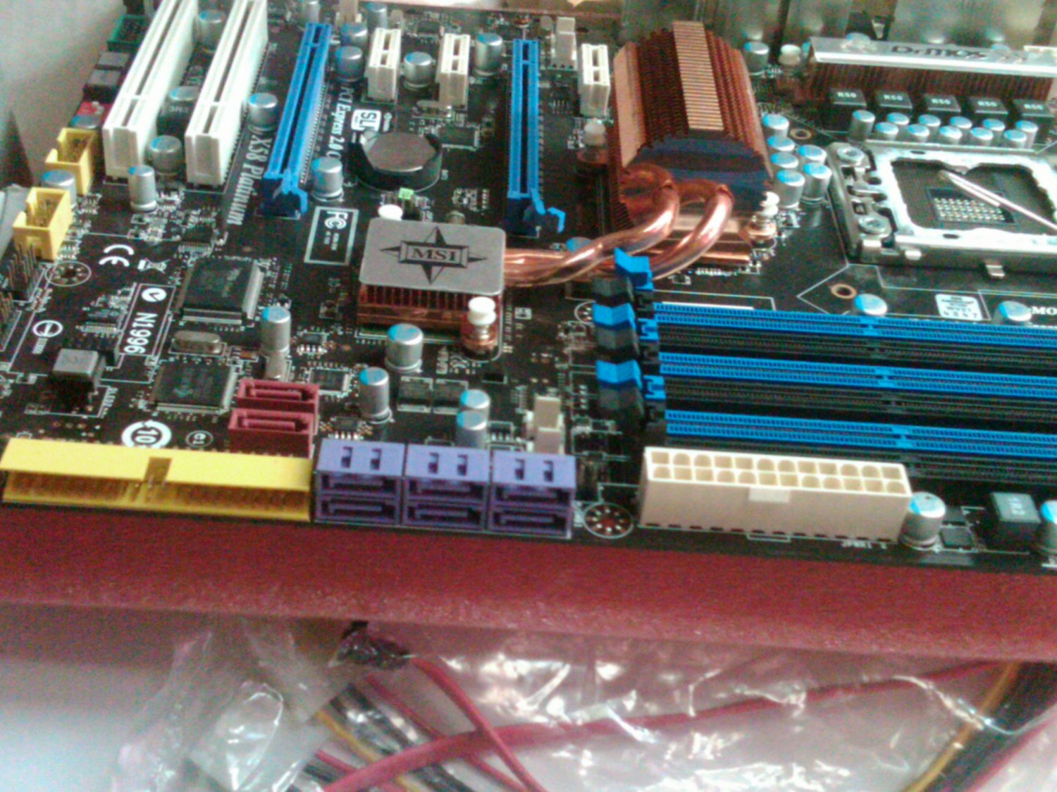 MSI X58 Platinum Motherboard LGA 1366, Core i7 CPU