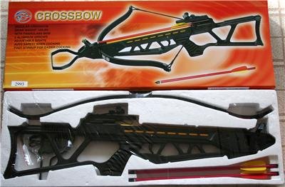 120 lb Draw Black Crossbow Rifle With Arrows