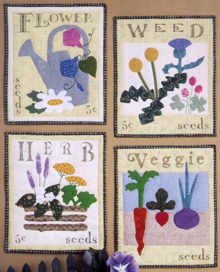 Seed Packets Quilted Wallhanging Quilting Pattern Wild Goose Chase 101 ...
