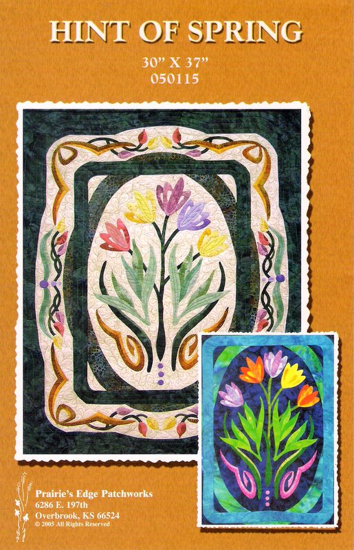 Hint of Spring Wall Hanging Quilt Pattern Fusible or Traditional ...
